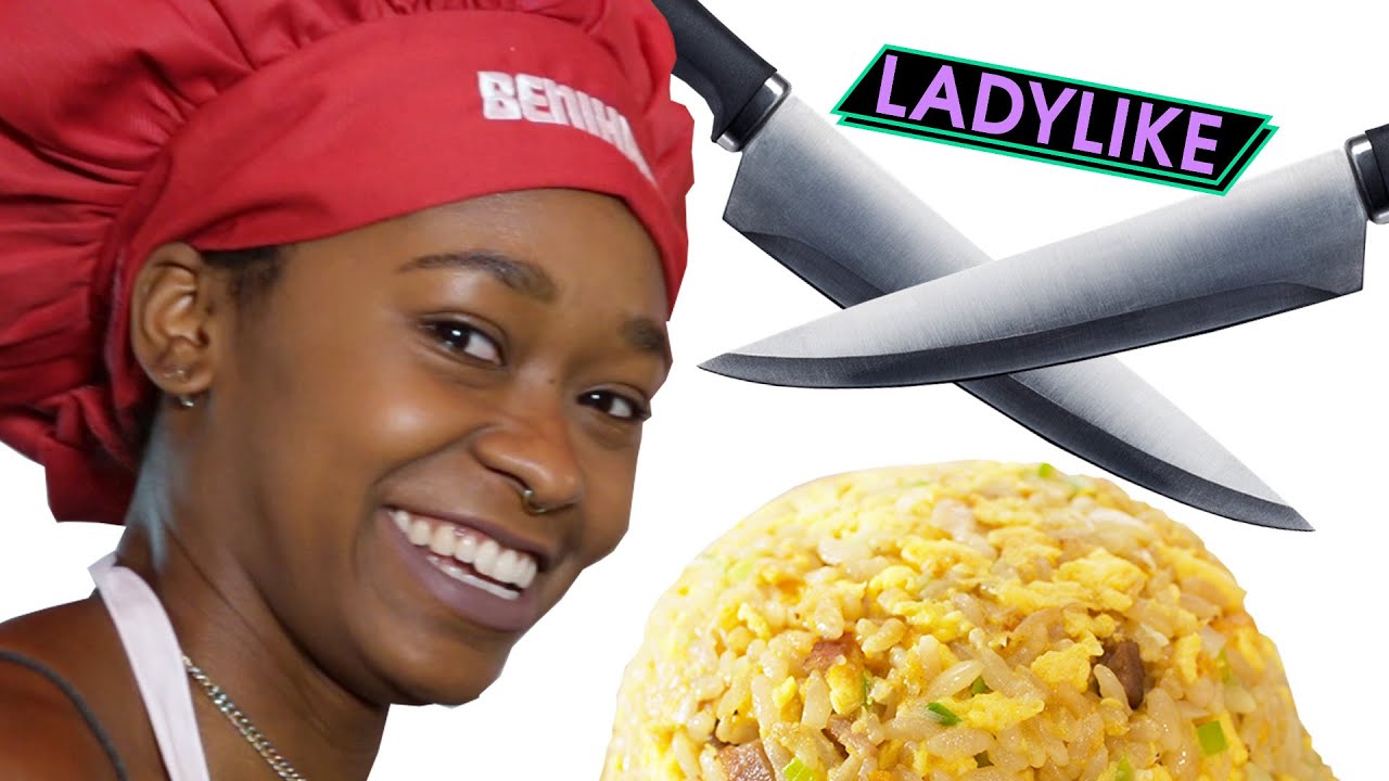 Women Try Benihana Food Tricks • Ladylike - YouTube
