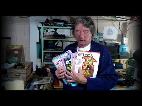 ASMR Basics of an Artist  . Page turning, tapping sounds .  Whispers and soft page triggers.