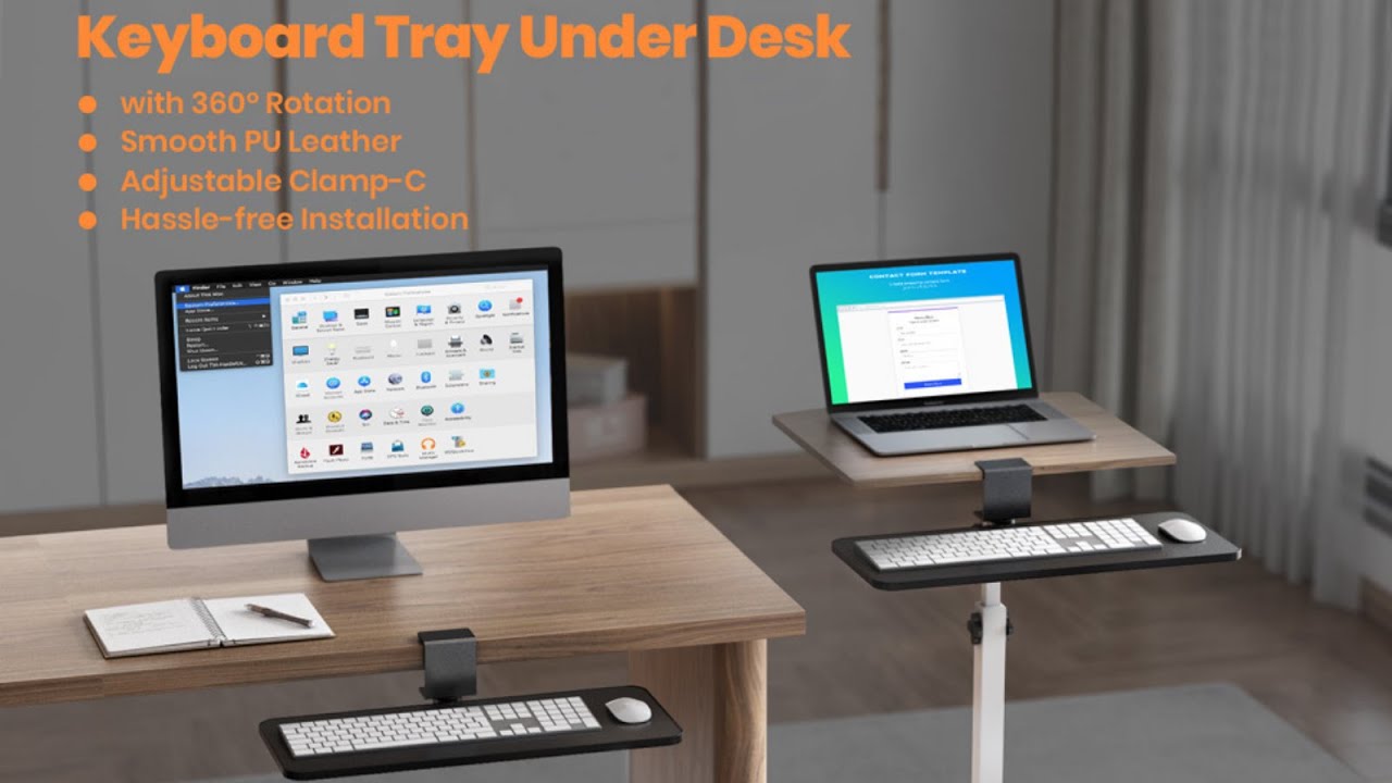 Klearlook Under Desk Rotating Keyboard Tray | $100k Bonuses in ...