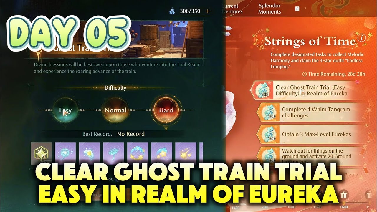 Clear Ghost Train Trial (Easy Difficulty) in Realm of Eureka | Infinity ...