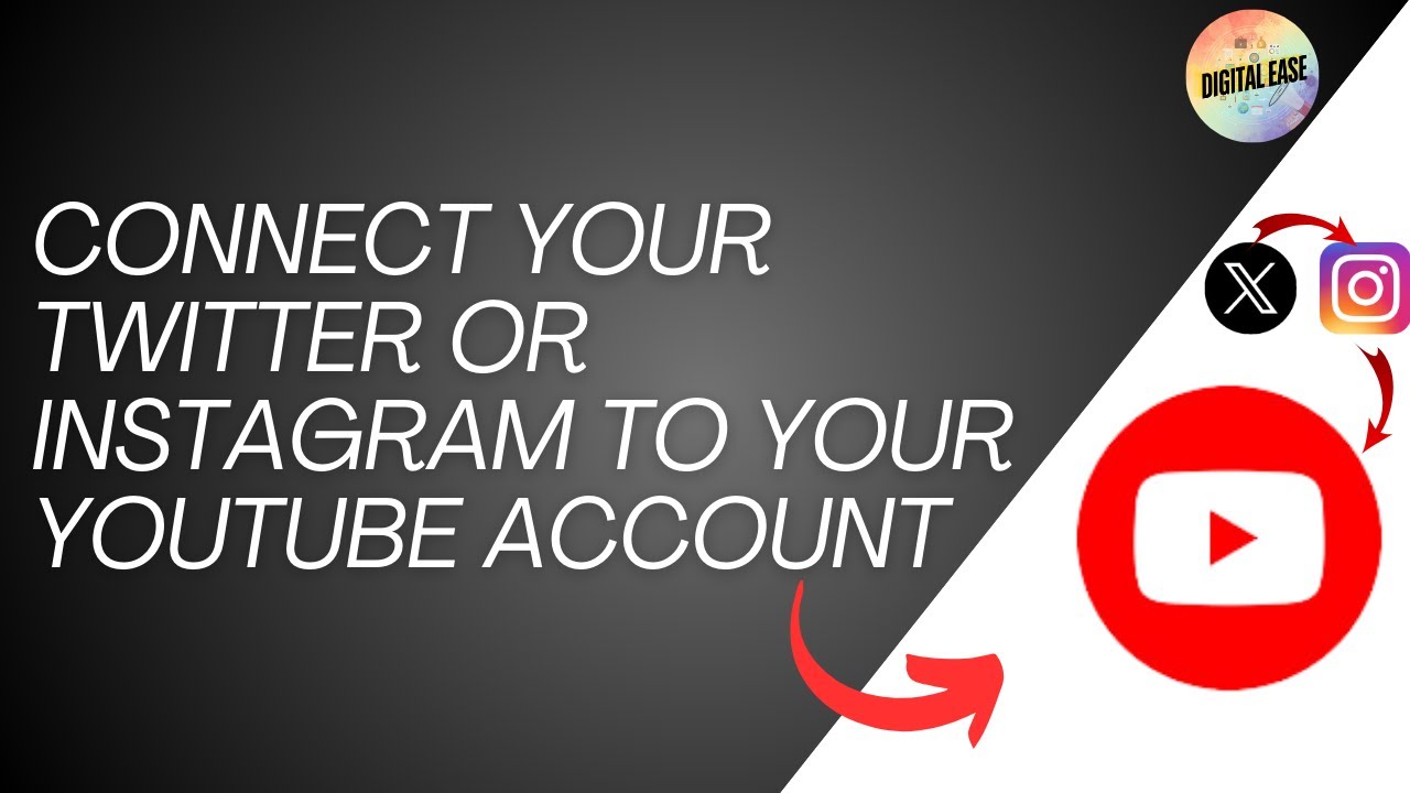 HOW TO CONNECT YOUR TWITTER / INSTAGRAM TO YOUR YOUTUBE ACCOUNT - YouTube