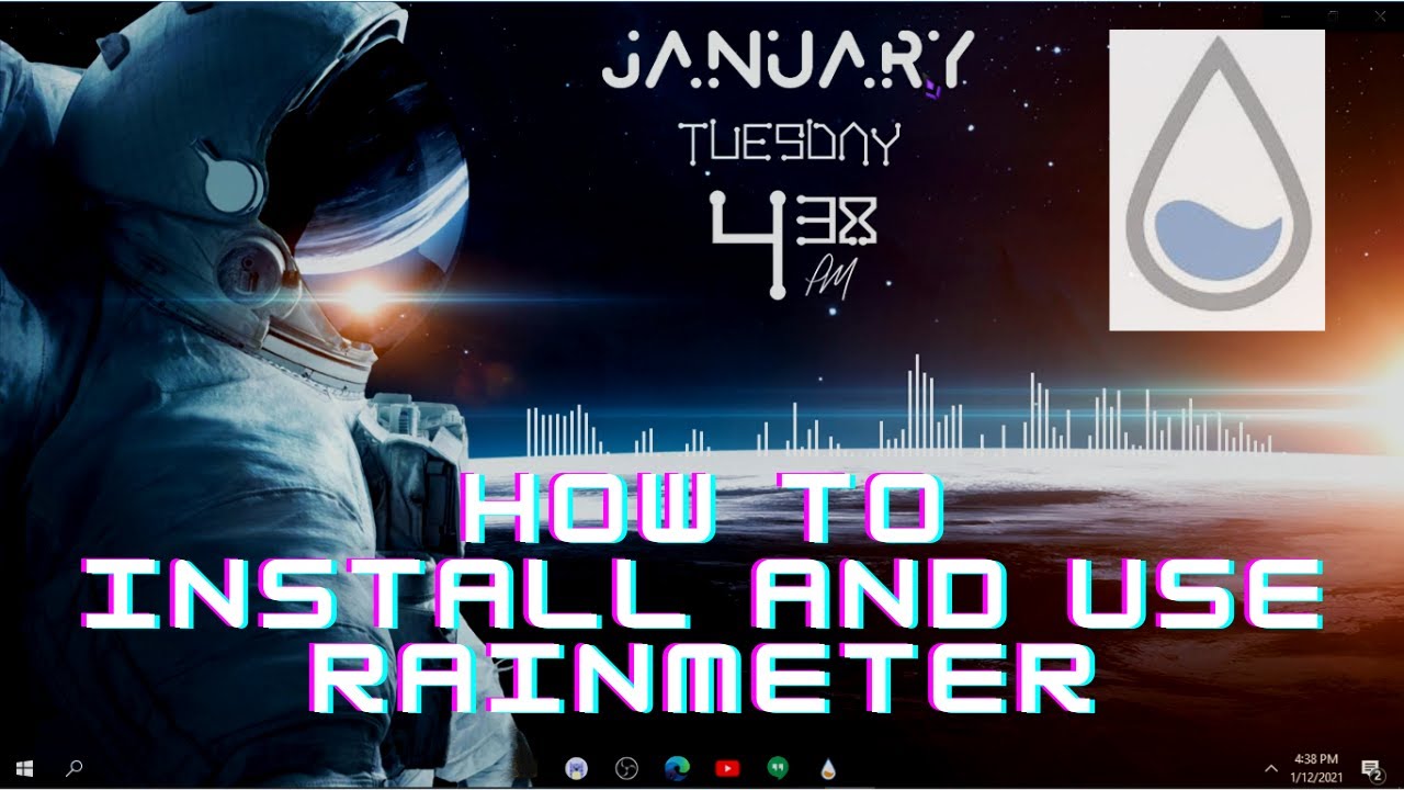 How to Download and Use Rainmeter for Windows 10 || Tech Ninja 2.5 ...