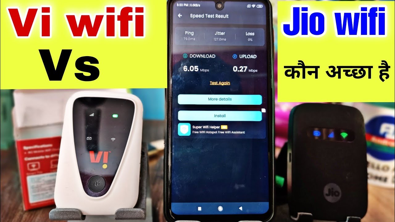 jio wifi vs vi vifi full speed test and comprison | vi wifi 999m vs jio ...