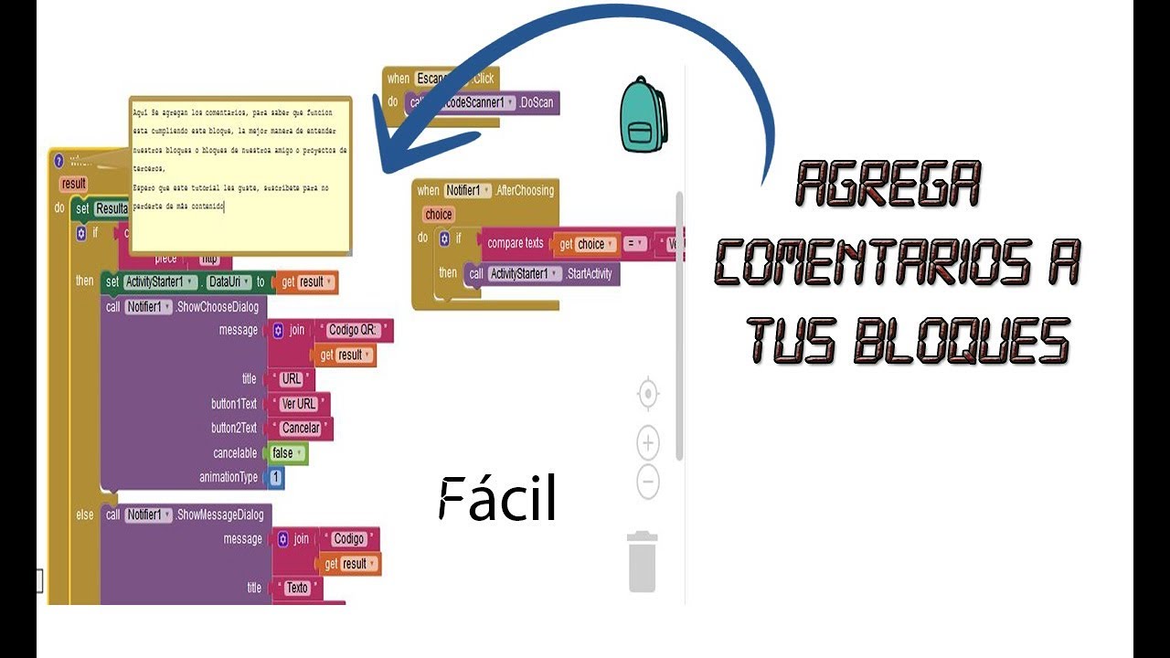 ¿Cómo insertar comentarios a nuestros bloques? AppyBuilder en español ...