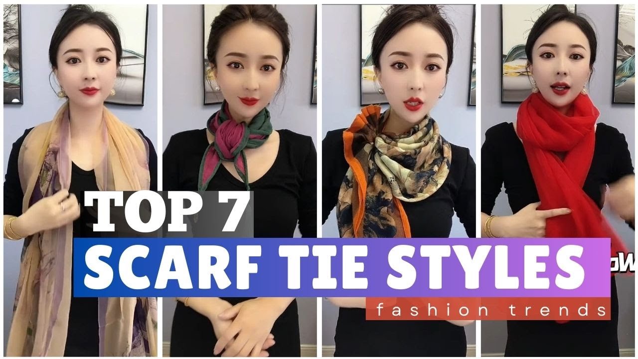Top 7 popular ways to wear a Scarf | Easy stylish ways to tie a scarf ...