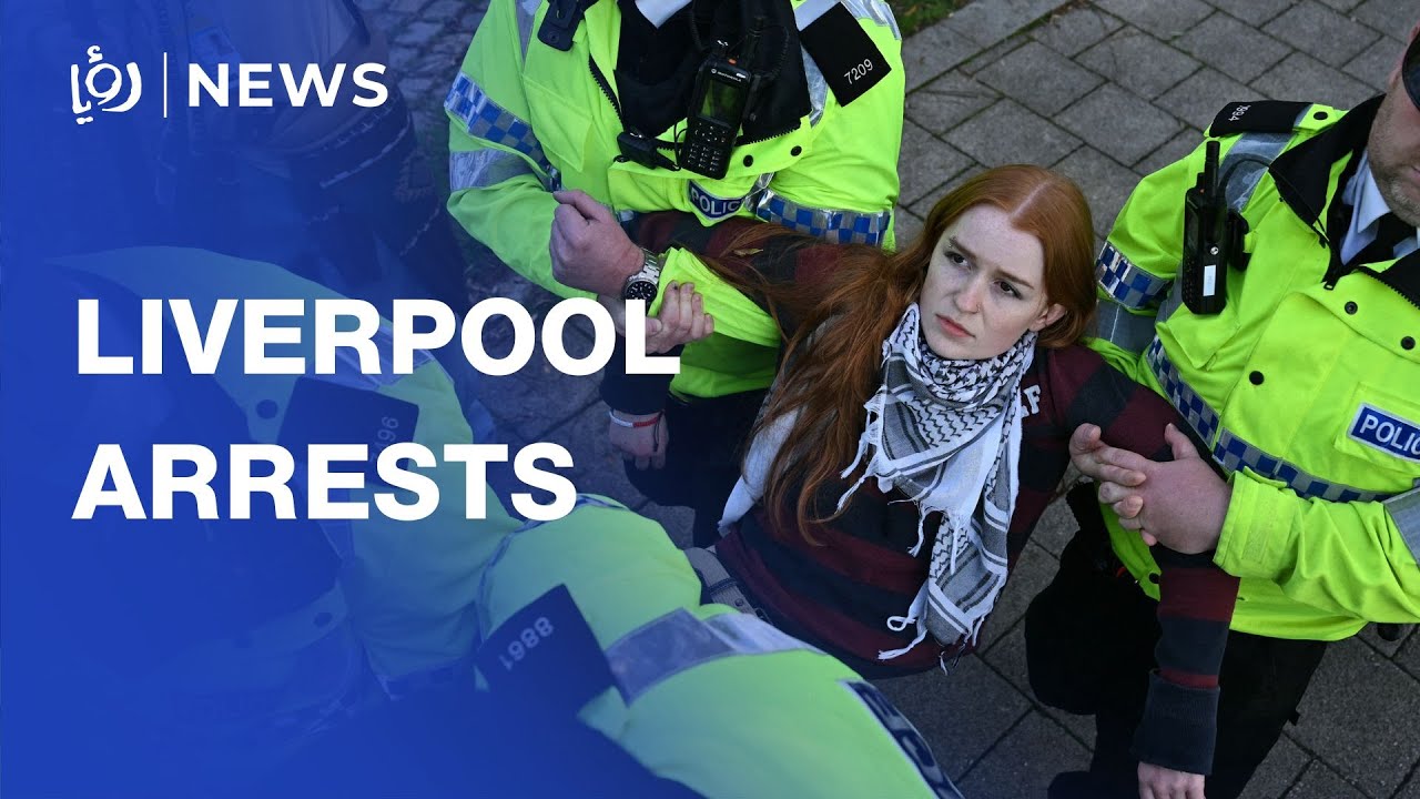 UK police arrest Palestine Action protesters in Liverpool during Labour ...