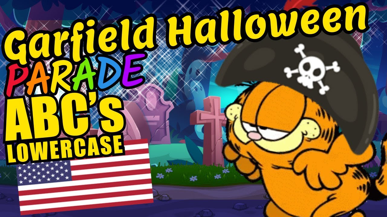 Garfield Halloween Teaching the ABC's in Lowercase Letters Alphabet ...