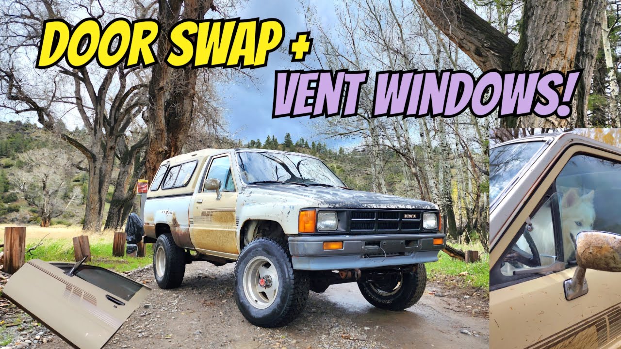 84-88 Toyota Pickup window regulator, vent window door, and lock ...
