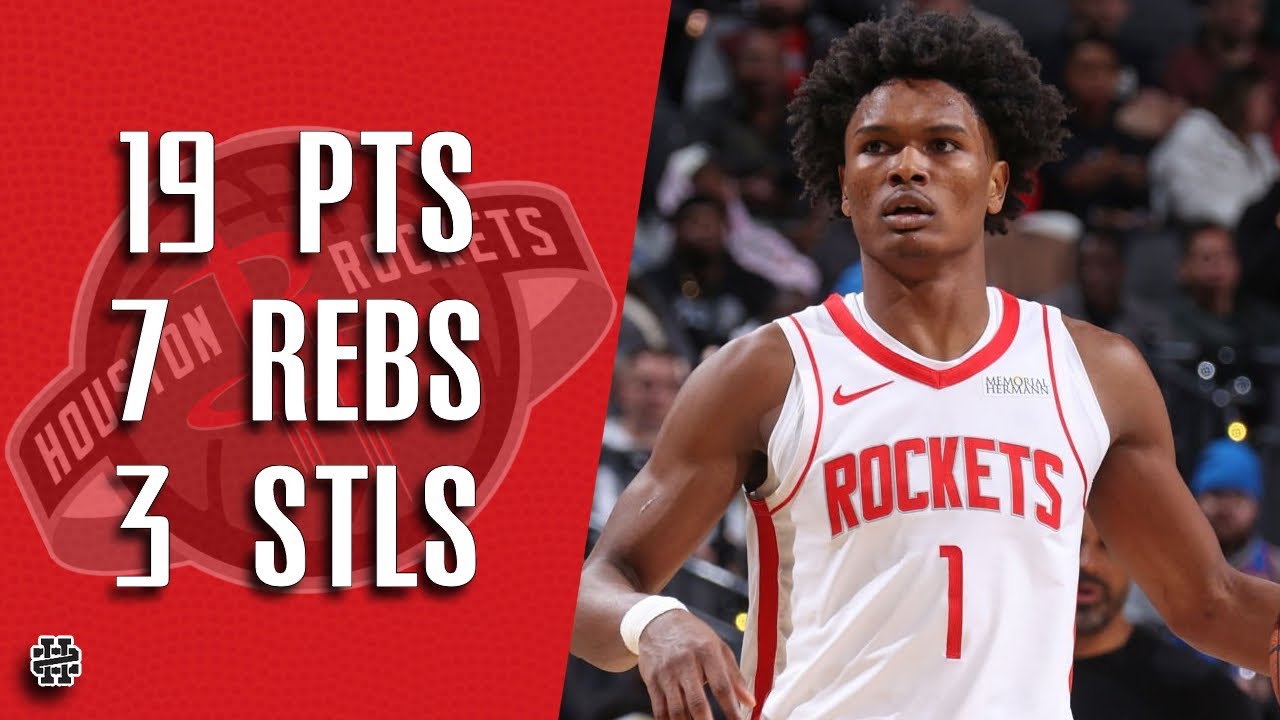 Amen Thompson 19 pts 7 rebs 3 stls vs Thunder 24/25 season - YouTube