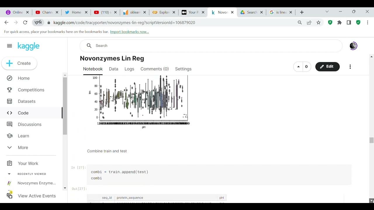 Code Review: Novozymes Kaggle Competition in Python - YouTube