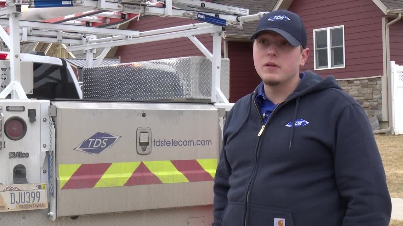TDS connects Great Falls home to fiber service - YouTube