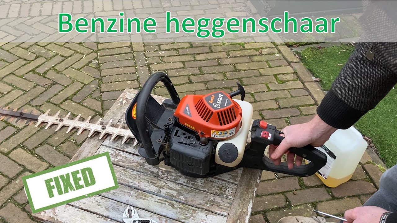Tuinmachines deel 4: Tanaka tweetakt benzine heggenschaar - YouTube