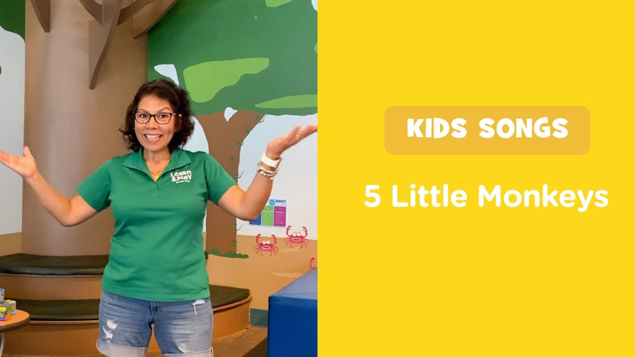 5 Little Monkeys | Learn & Play Songs - YouTube