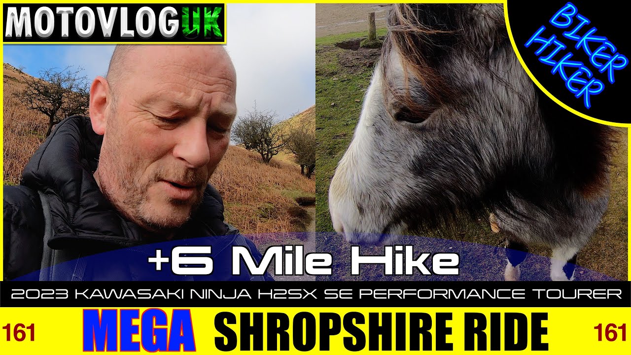 MEGA Shropshire Ride and 6 Mile Burway Loop Hike - 2023 Kawasaki Ninja ...