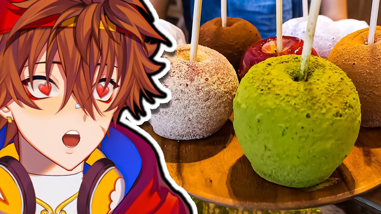 THESE JAPANESE CANDY APPLES LOOK AMAZING!! | Kenji Reacts - YouTube