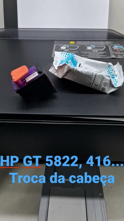 Troca do cartucho/cabeça da impressora HP #shorts #hp #impressora # ...