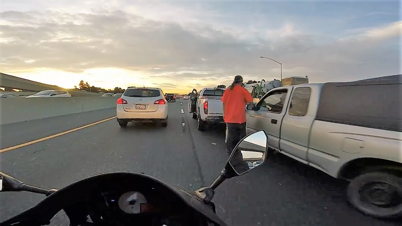 2 Cars 1 Lane, Angry People & Road Rage vs Bikers [Motorcycle Ep. 30 ...