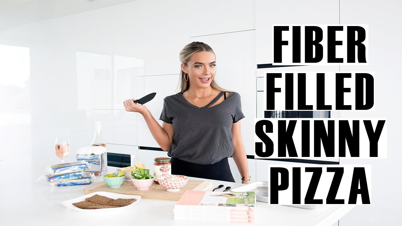 Skinny Fiber Filled Pizza- Healthy Snack Recipe - YouTube