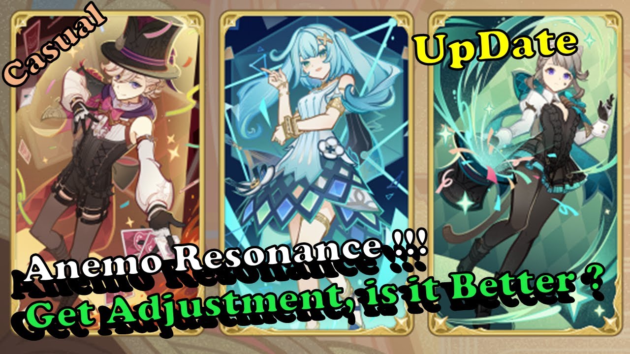 New anemo resonanc. try in Fatui double anemo with Lyney, Lynette ...