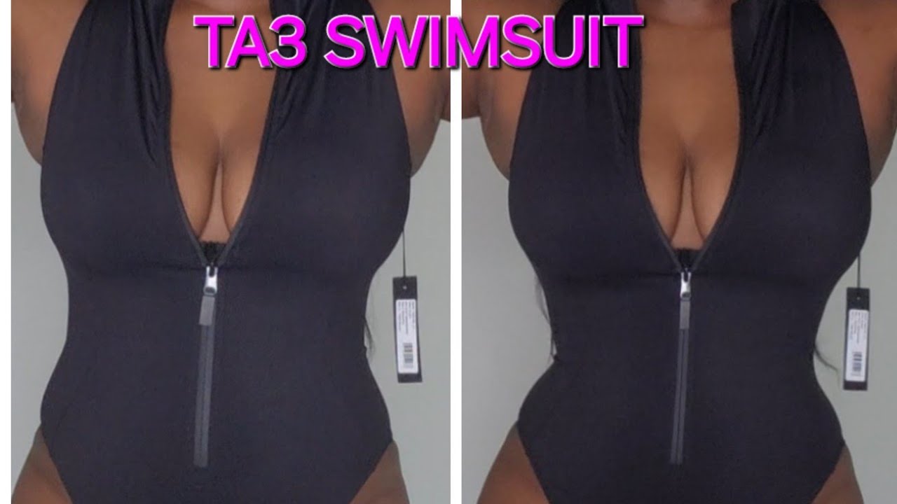 Smaller waist in 3 seconds | Ta3 Swim try-on Review| Viral Swimsuit ...
