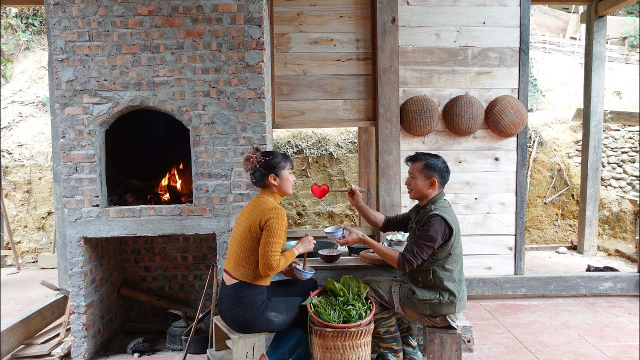 Ana and Jack build a multi-purpose kitchen and enjoy hot pot / Ana ...