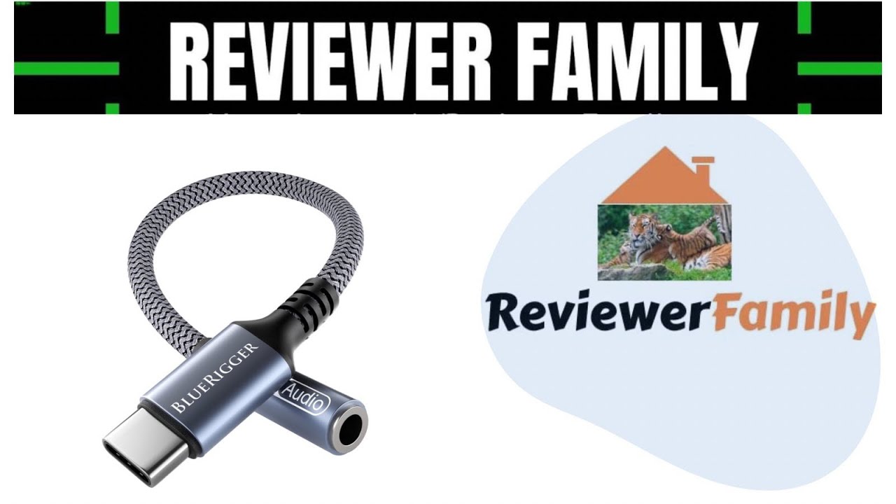 BlueRigger USB C to 3.5mm Audio Adapter - (18cm, Female AUX to USB C ...