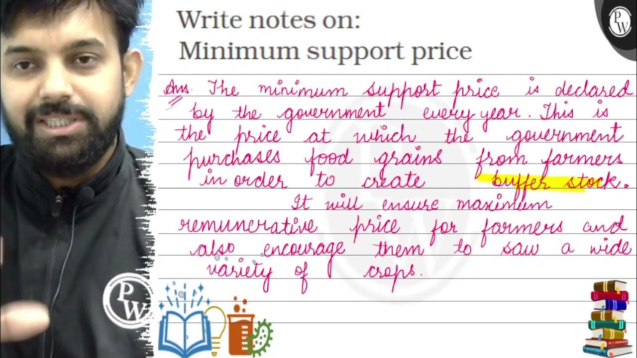 Write notes on: Minimum support price Ans. The minimum support pric ...