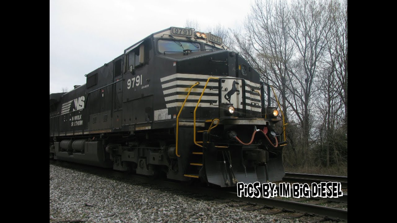 NS Mixed Manifest - Lead NS 9791 (C40-9W), NS 8897 (C40-9W), NS 9867(C40-9W) & NS 5565 (GP38-2 ...