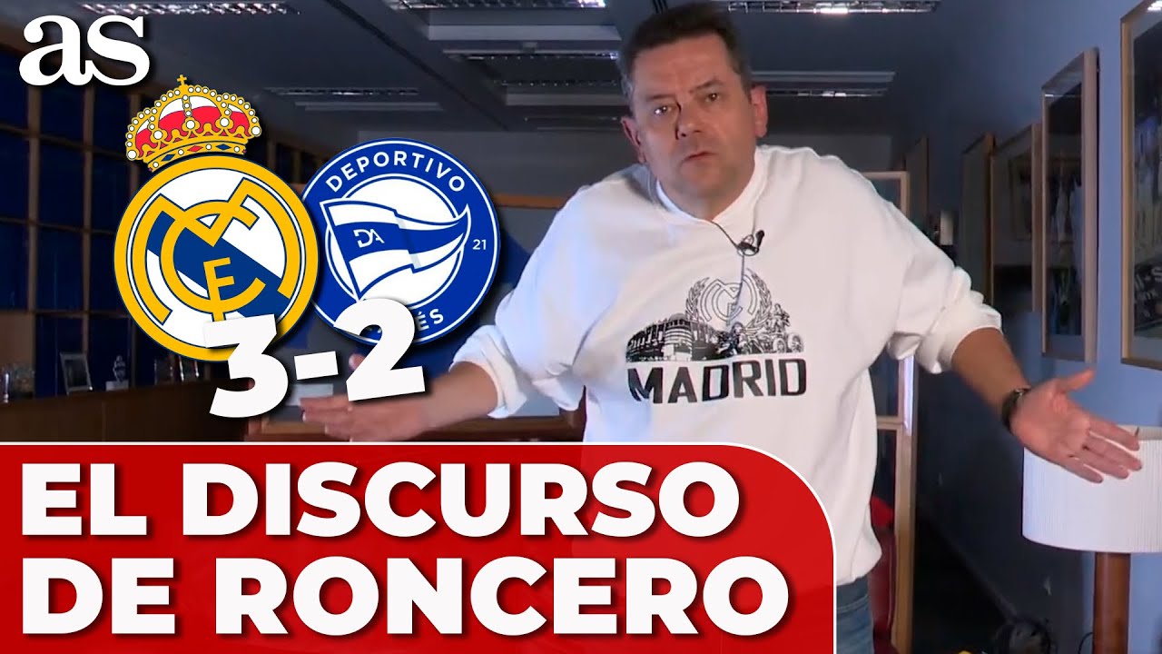 El DISCURSO de RONCERO tras el REAL MADRID 3- ALAVÉS 2 - YouTube