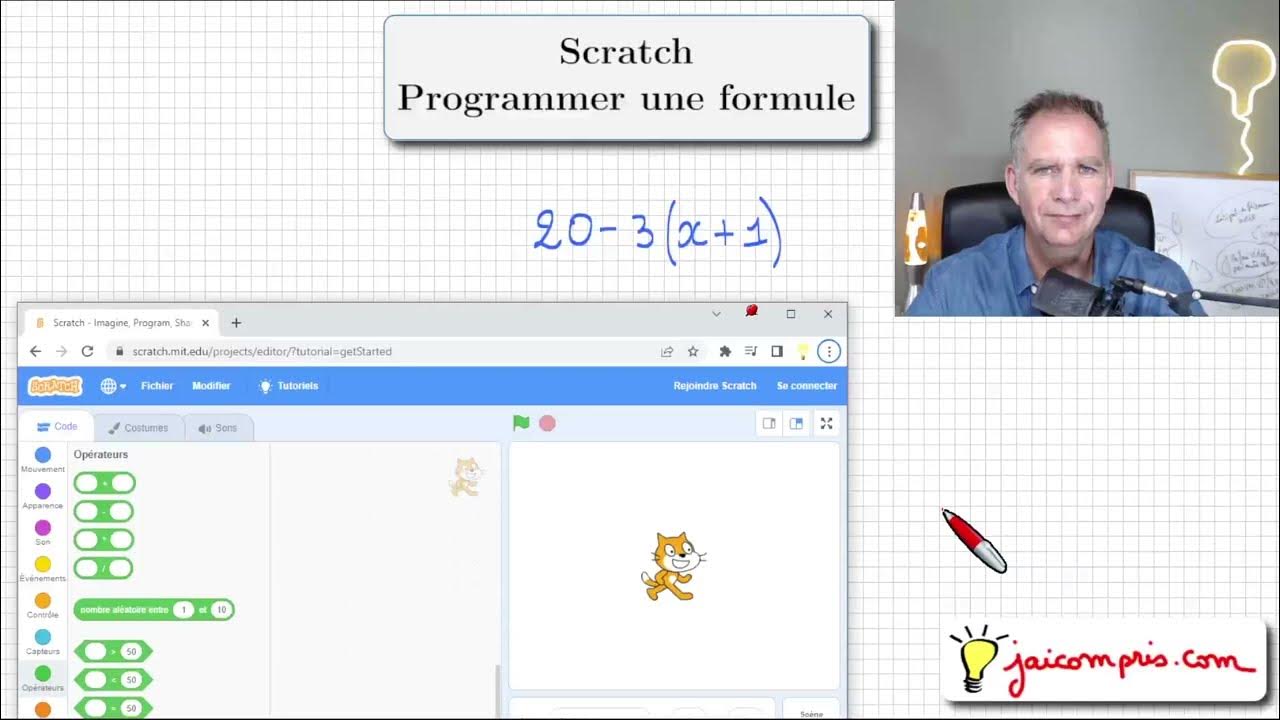 Cours ♦ Algorithmes et calculs • Programmer une formule sur Scratch ♦ Troisième - YouTube