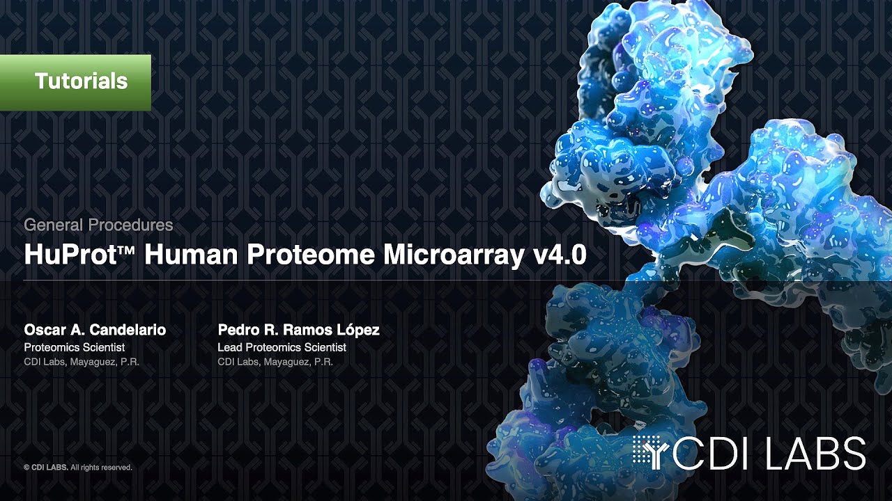 General Procedures: HuProt™ Human Proteome Microarray v4.0 - YouTube