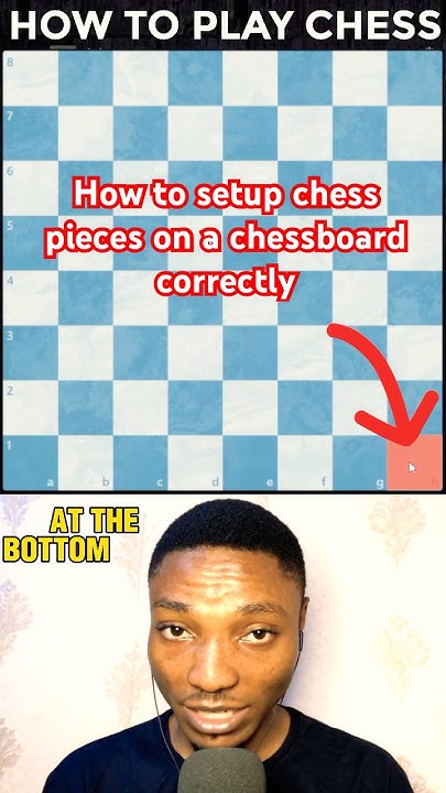 How to setup chess pieces on the chessboard correctly - YouTube