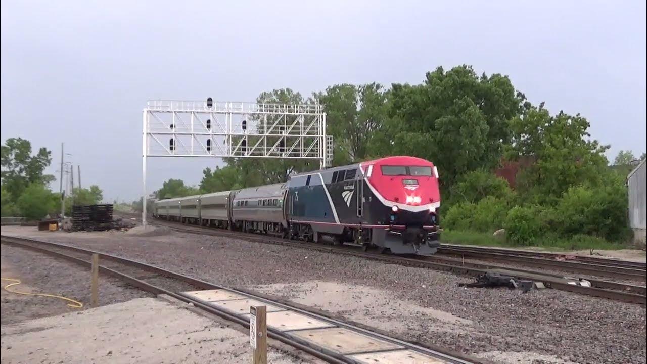AMTK 75 at Rondout, IL - YouTube