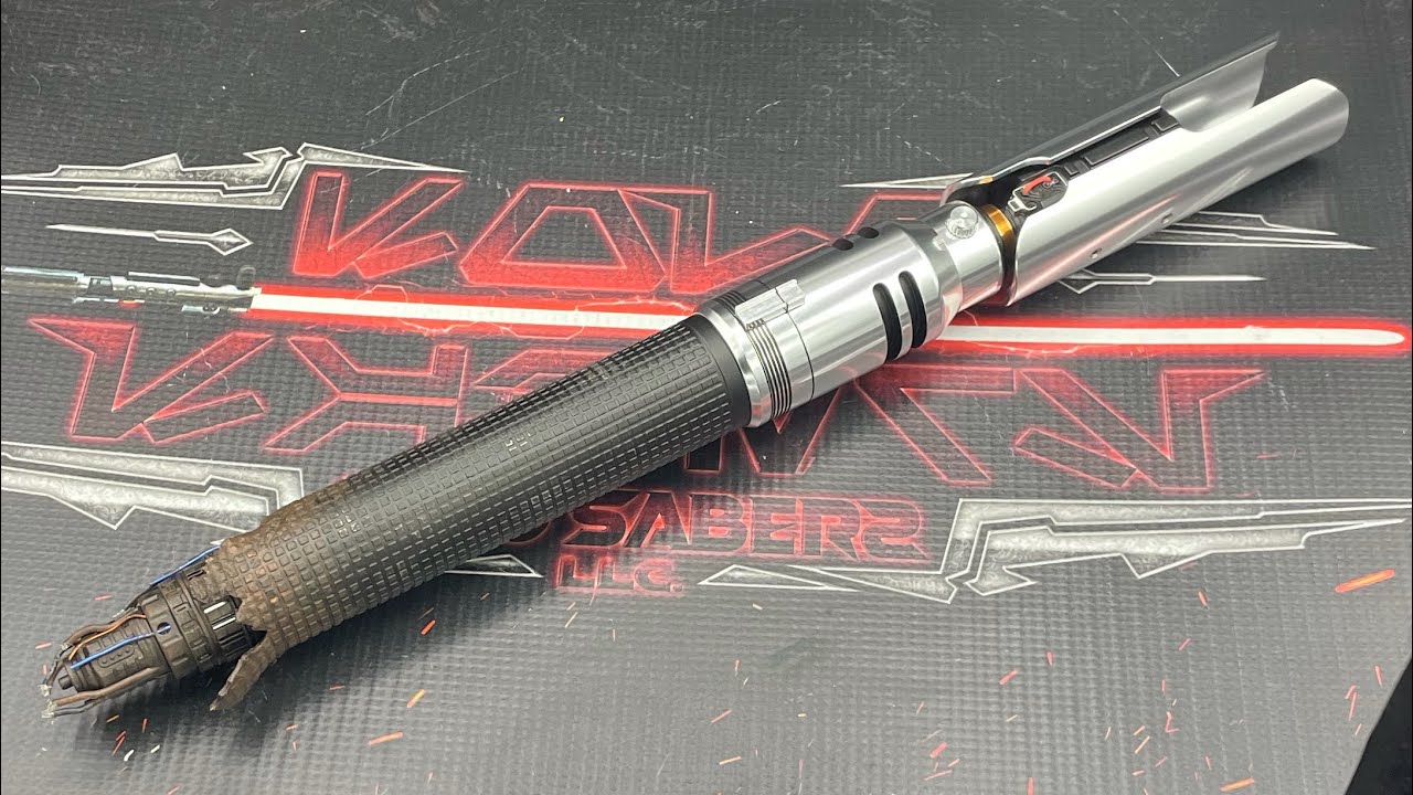 Chris' 89 Sabers Fallen Lightsaber with Proffie Build - YouTube