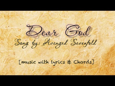 Dear God-Song by: Avenged Sevenfold [music with chords and lyrics ...