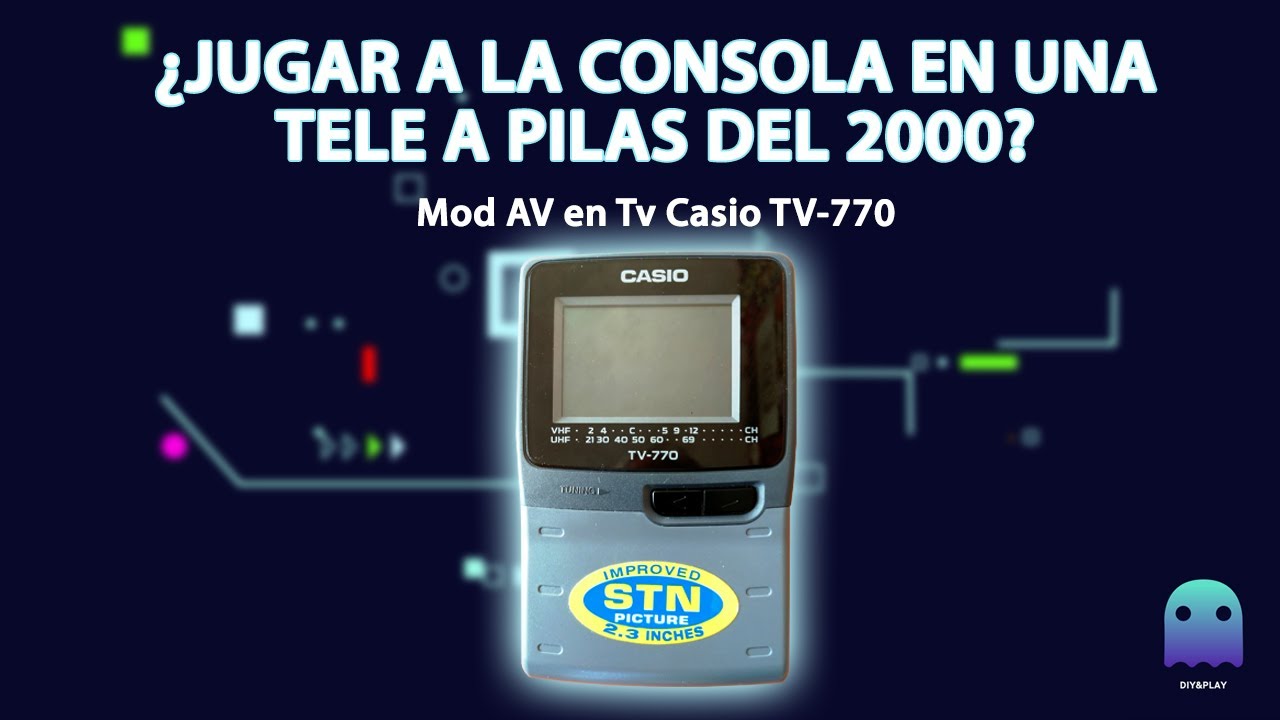Jugamos en una mini TV del año 2000 - Mod av Casio TV-770 - YouTube