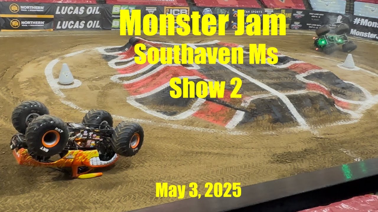Monster Jam Southaven Ms 2025 (show 2) 1pm show - YouTube