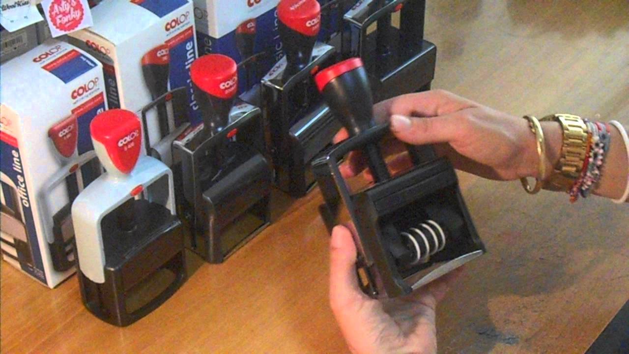 Changer votre encreur pour tampon Professionnel Colop 2860 dateur - YouTube