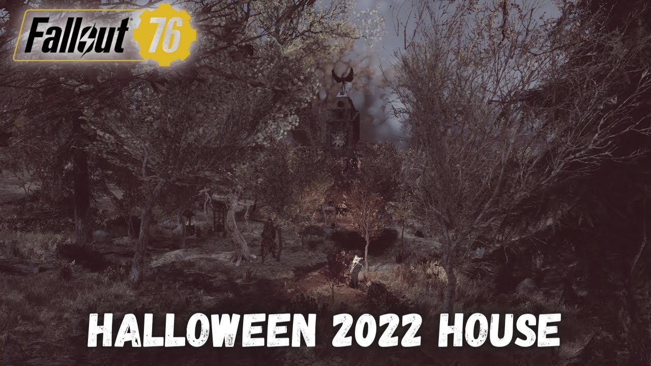 FALLOUT 76 | HALLOWEEN 2022 HOUSE | HAUNTED HOUSE | CAMP BUILD - YouTube