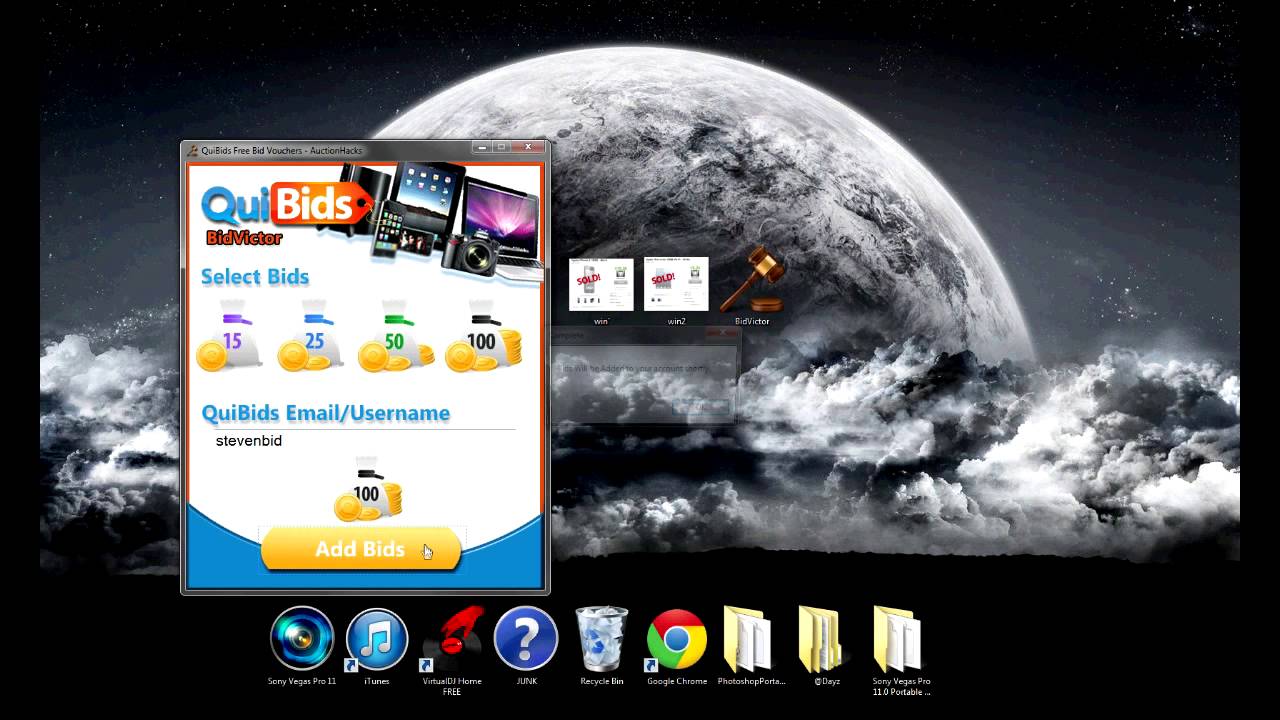 Bid Victor - The Best Way to Win on Quibids - YouTube