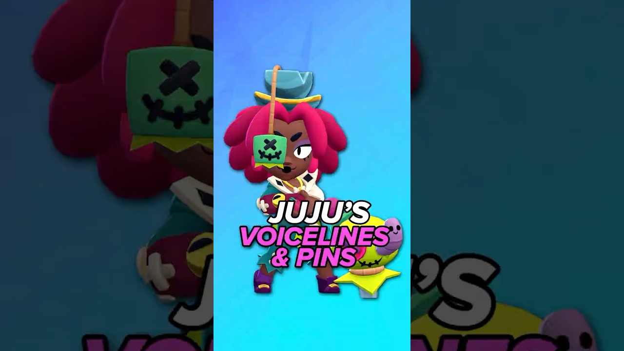 NEW Brawler Juju's Voicelines & Animated Pins in Brawl Stars - YouTube