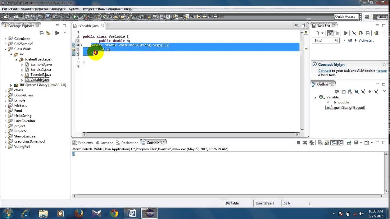 03 Basic Java Tutorial In Bangla Variables Youtube