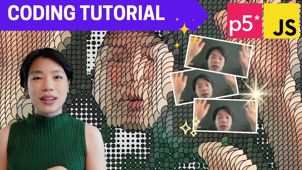 p5.js Coding Tutorial | Drawing with Webcam (createCapture function) - YouTube