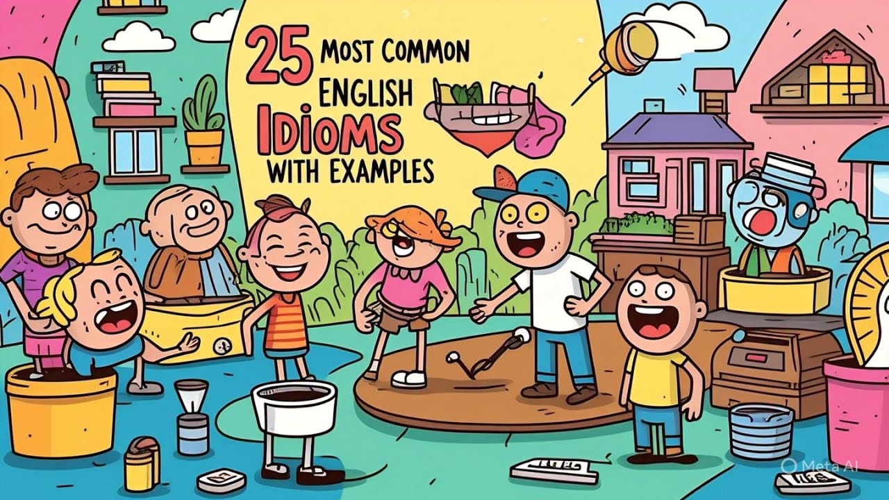 🎓 25 Most Common English Idioms with Examples | Learn English Easily ...