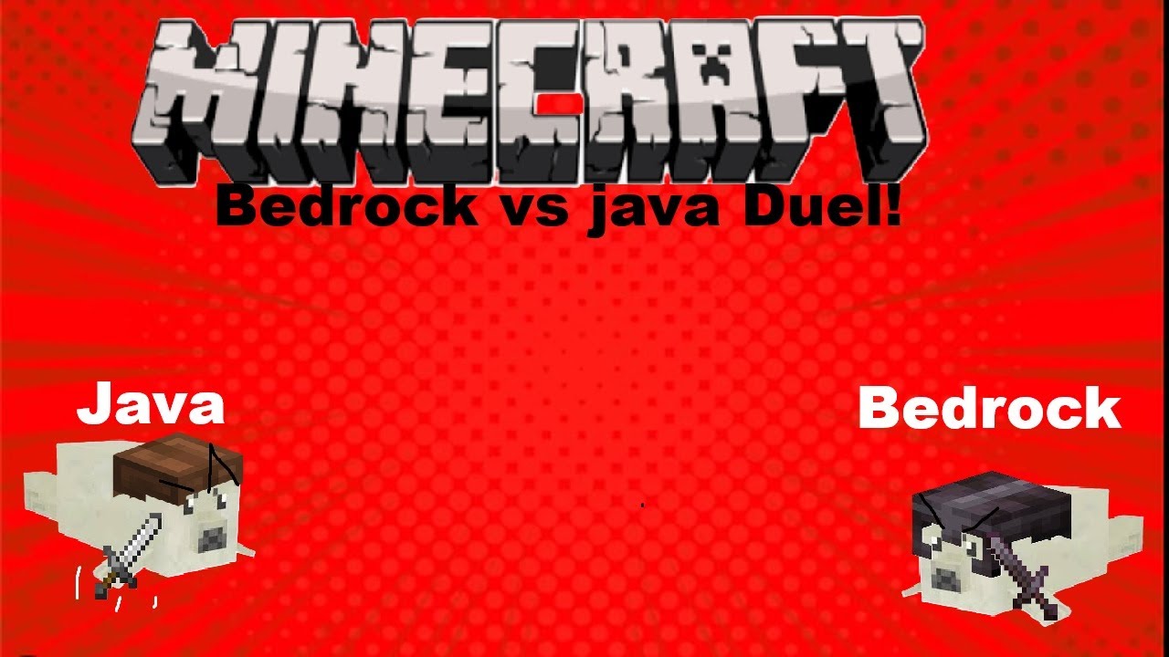 Minecraft Java player VS Bedrock player! - YouTube