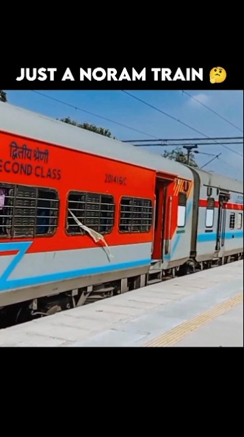 just a normal train 🤔 #indianrailways #trainaccident #youtubeshorts # ...