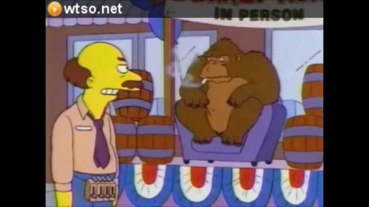 Donkey Kong still got it - The Simpsons - YouTube