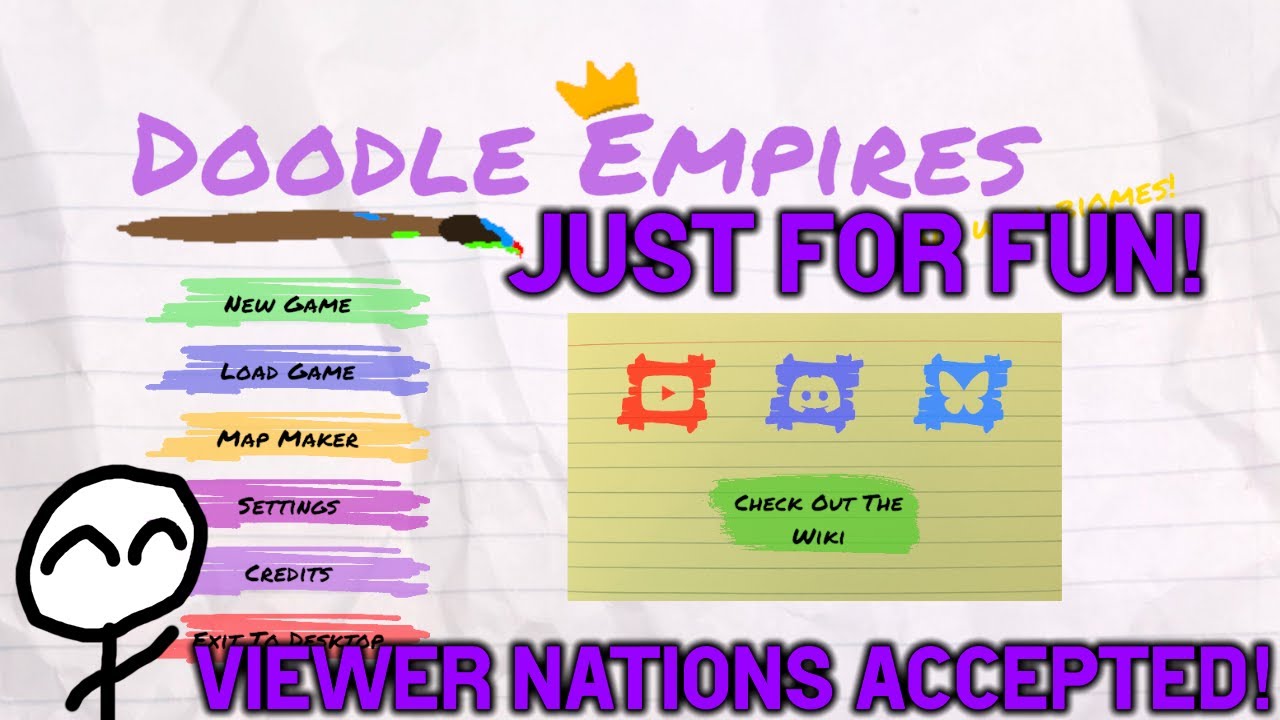 Playing some Doodle empires for a not video: Come influence the game ...