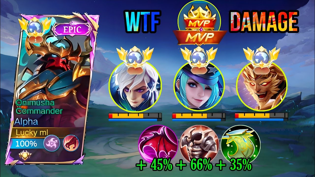NEW META!! ALPHA NEW BUFFED WITH NEW BROKEN BUILD & EMBLEM FOR JUNGLE ...