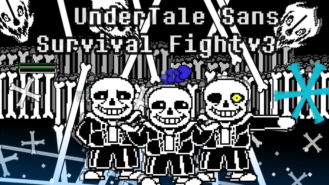 UnderTale Sans Survival Fight v3 by xie_snas - YouTube